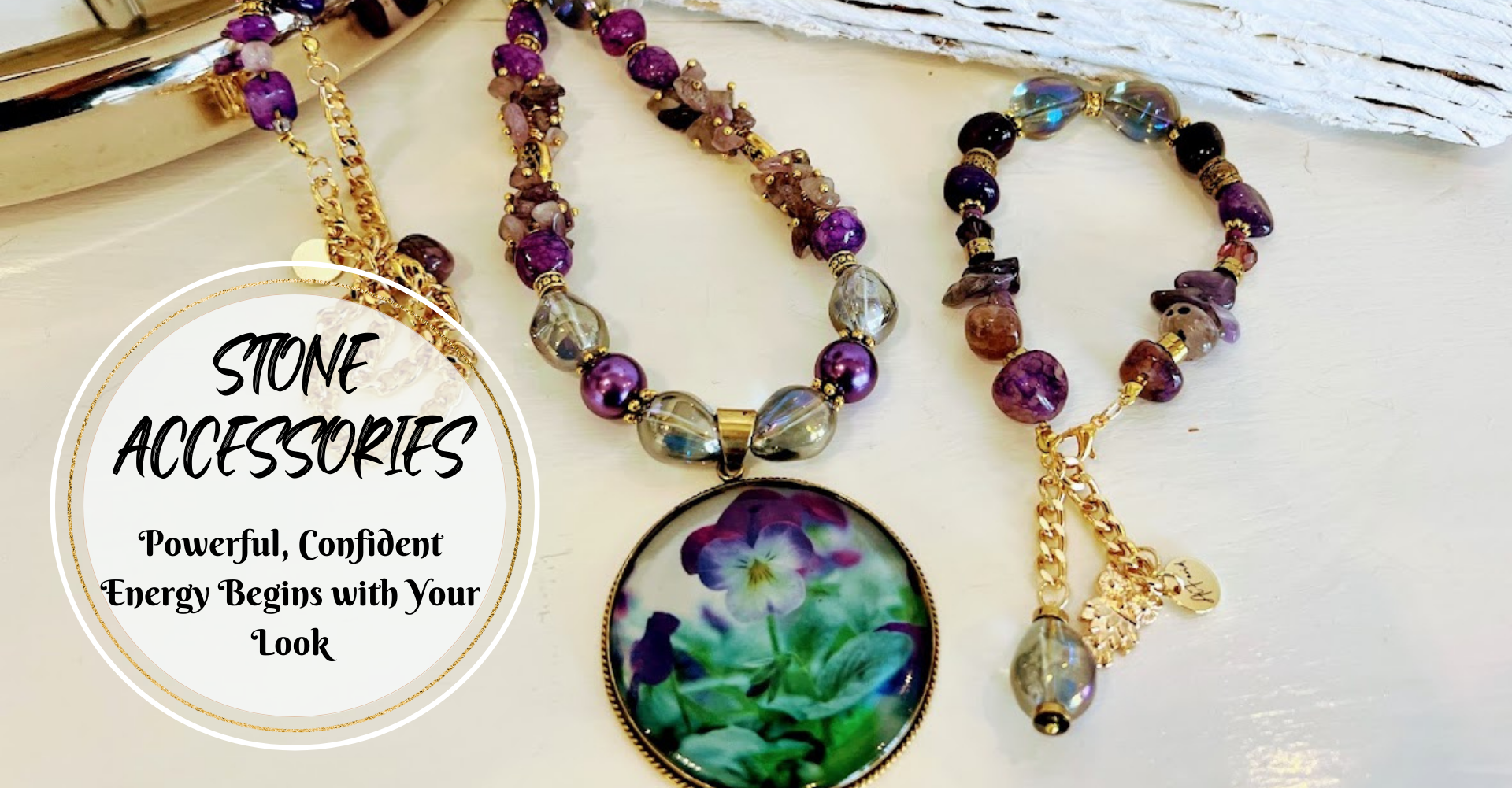 Real Stone Necklaces – AlFarid Gifts